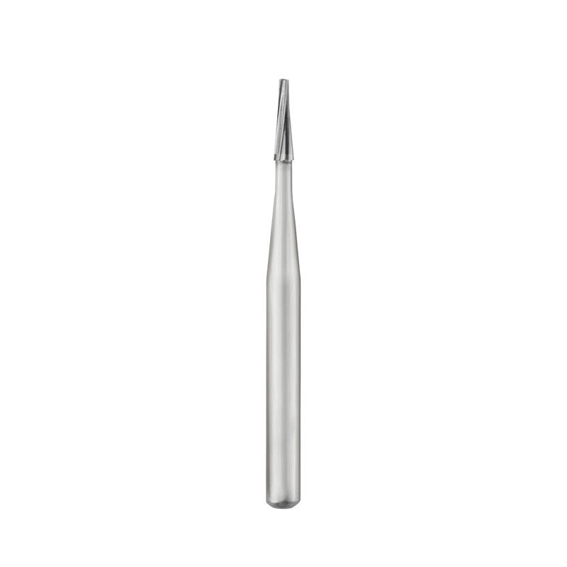 169 Taper/Flat end plain shaped high speed carbide bur. 10 burs / pack.